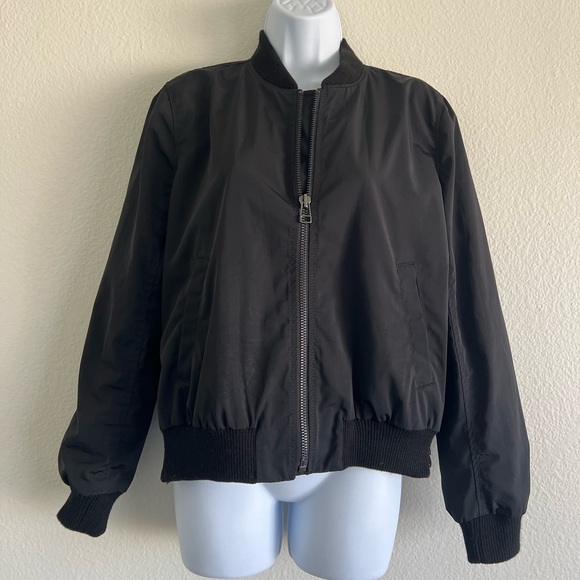 Madewell | Jackets & Coats | Madewell Black Bomber Jacket For Women ...